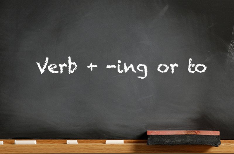 Verb + -ing or to: ESL/EFL Lesson Plan and Worksheet